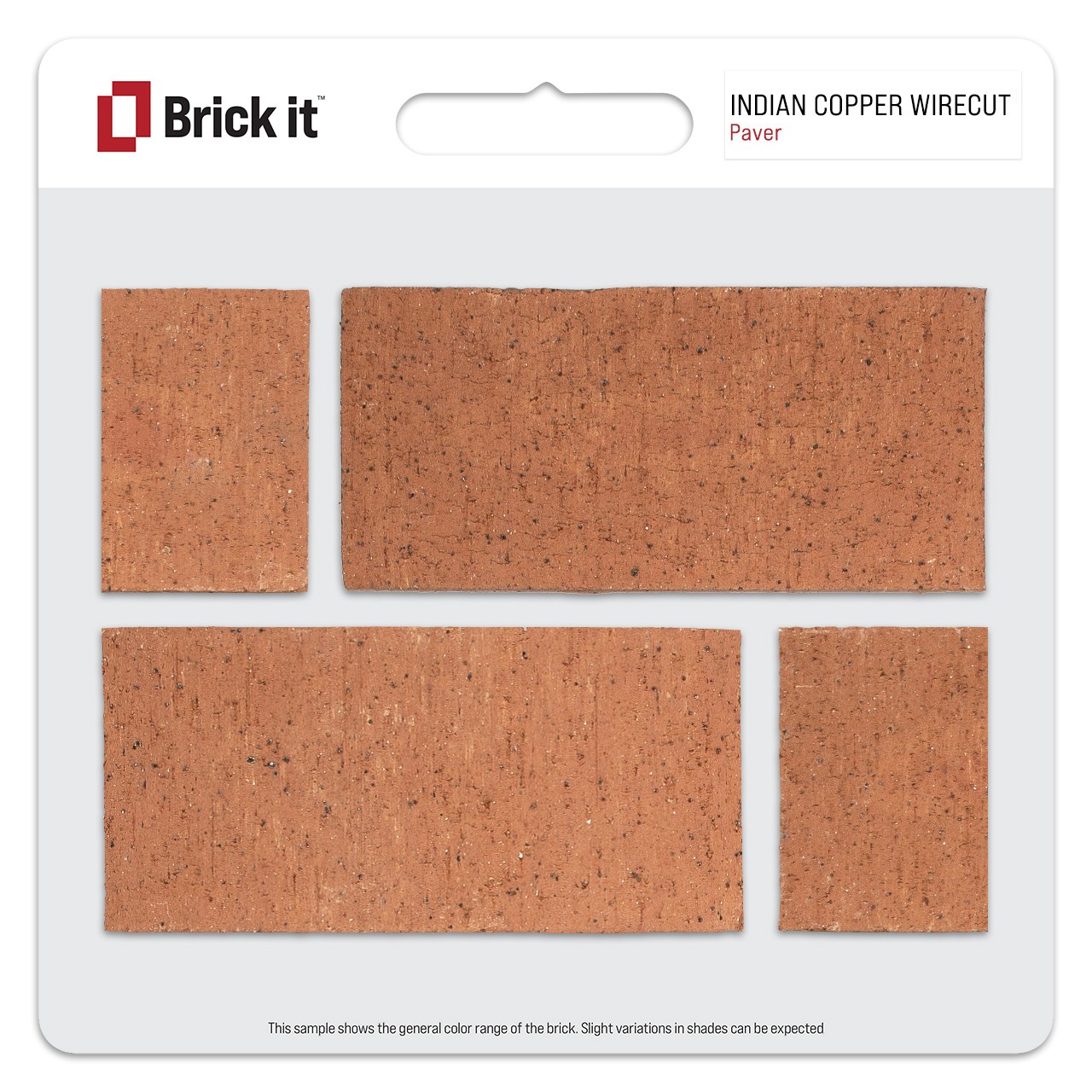 Indian Copper Wirecut Pavers | Floor Veneer Brick | Brick it®