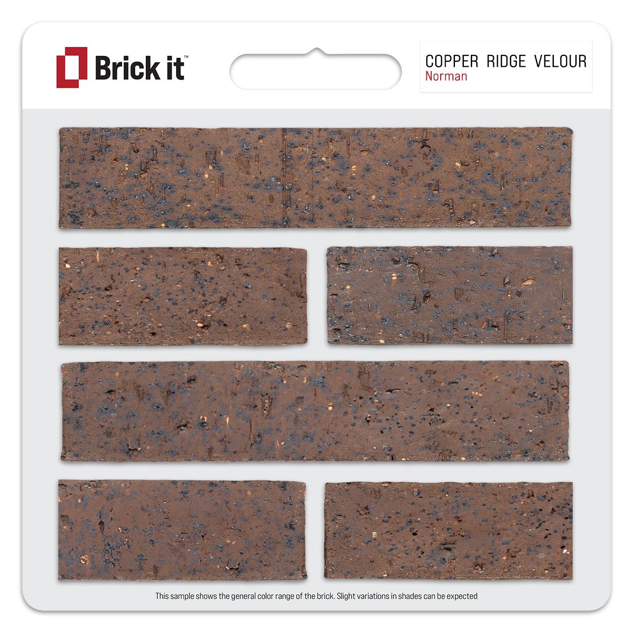 Copper Ridge Velour | Thin Brick Wall Veneer | Brick it®