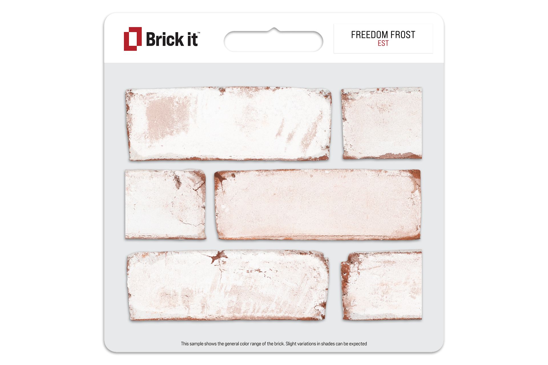 Freedom Frost Molded | Thin Brick Wall Veneer | Brick it®