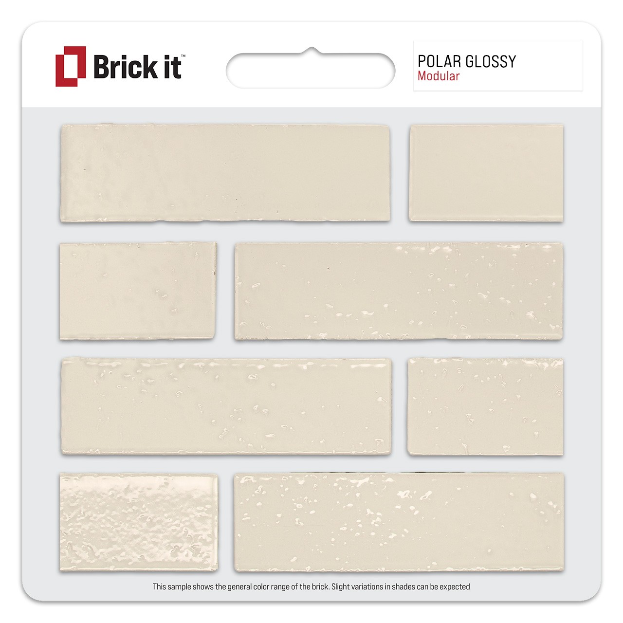 Polar Glossy Velour | Thin Brick Wall Veneer | Brick it®