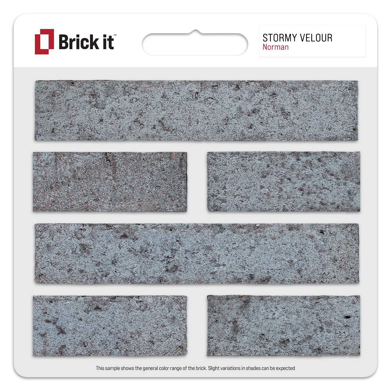 Stormy Velour | Thin Brick Wall Veneer | Brick it®