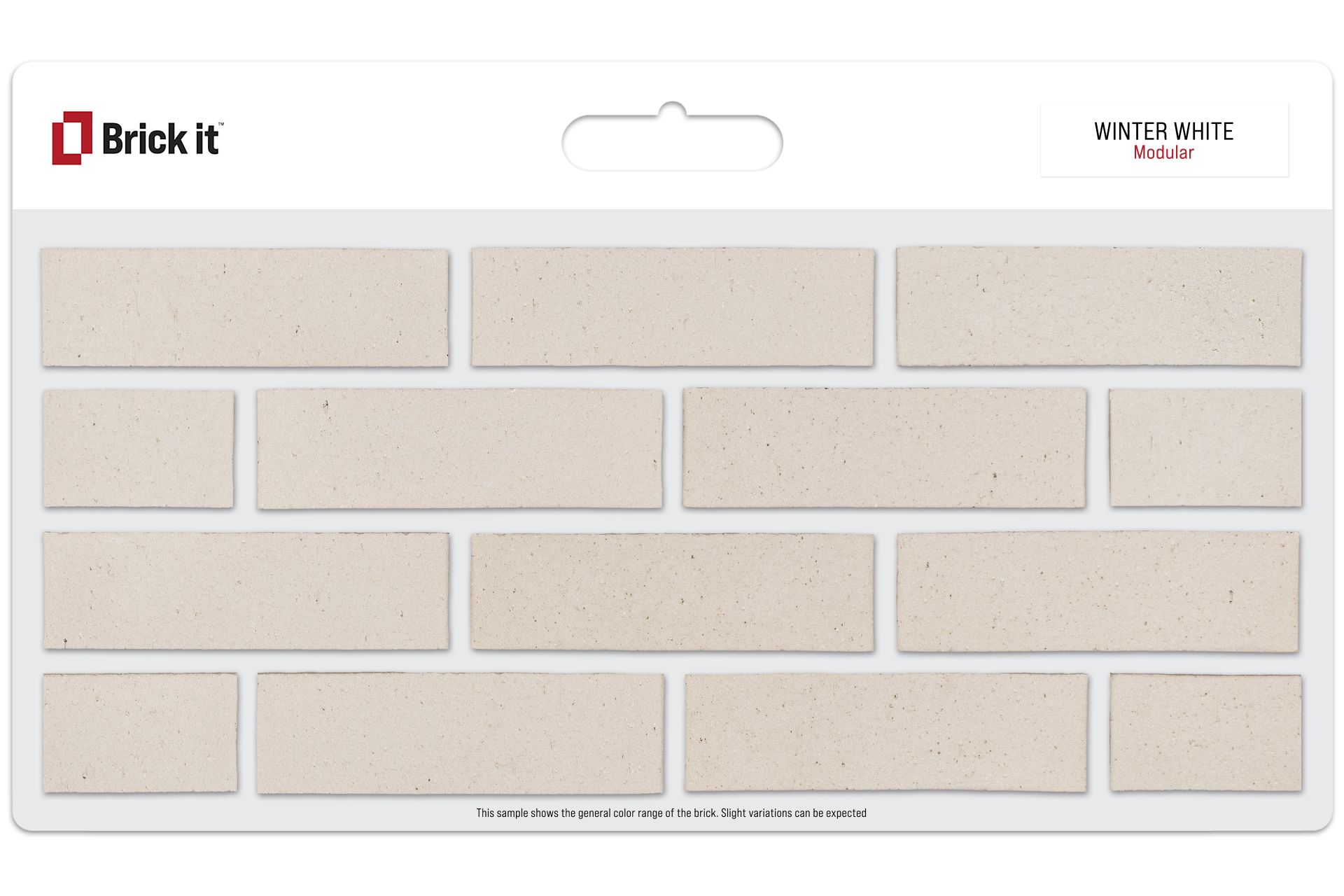 Winter White Wirecut | Thin Brick Wall Veneer | Brick it®