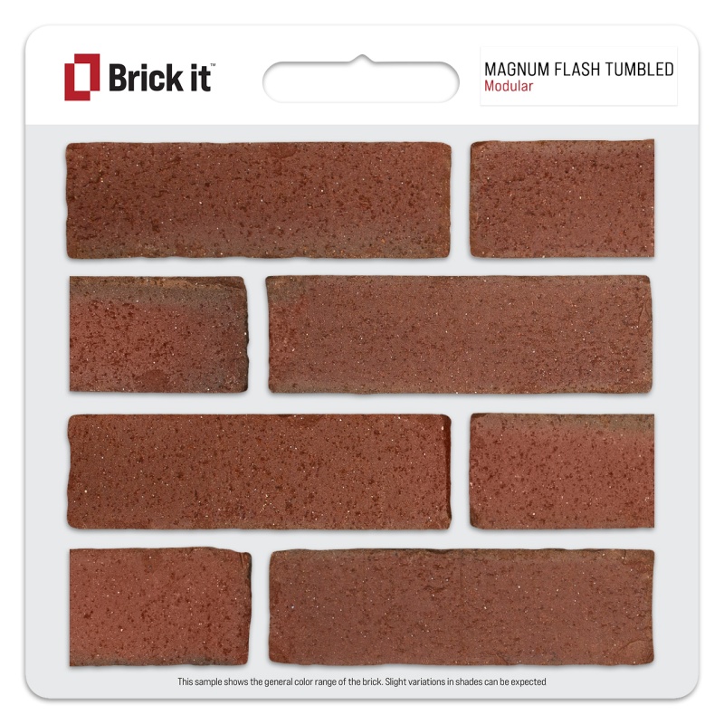 Magnum Flash Tumbled | Thin Brick Wall Veneer | Brick it®
