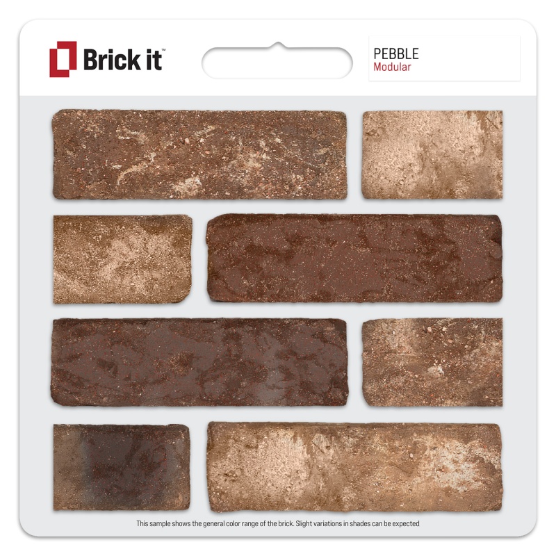 Buy Pebble Sandmold Thin Brick | Brick It | Thin Brick Wall Veneer ...