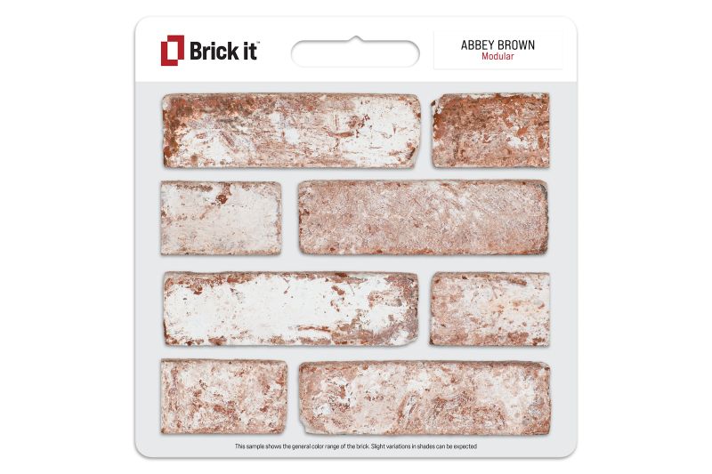 Abbey Brown | Thin Brick Wall Veneer | Brick it®