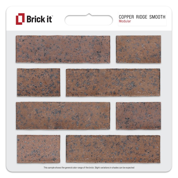 Copper Ridge Smooth | Thin Brick Wall Veneer | Brick it®