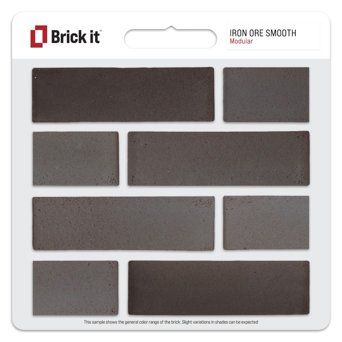 Iron Ore Smooth | Thin Brick Wall Veneer | Brick it®