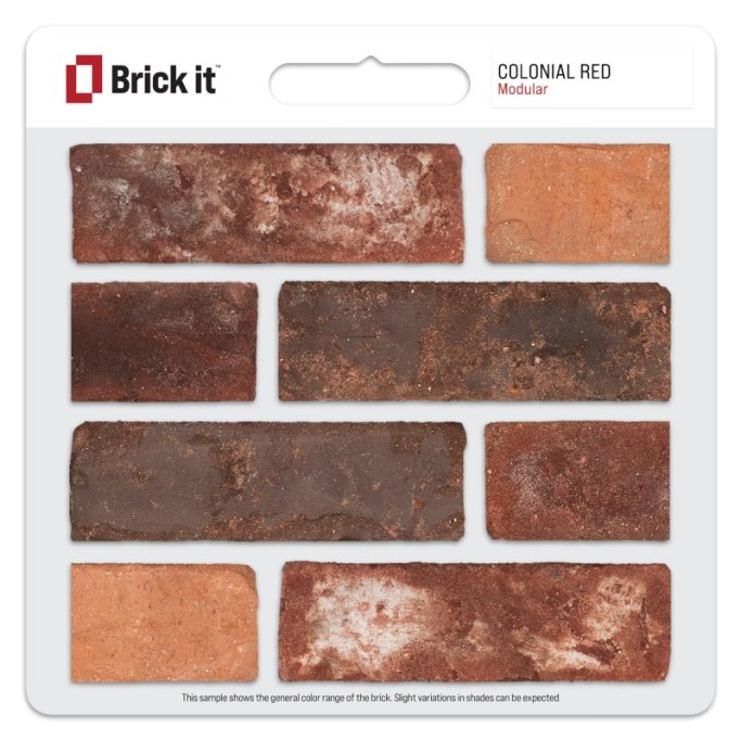 Colonial Red | Thin Brick Wall Veneer | Brick it®