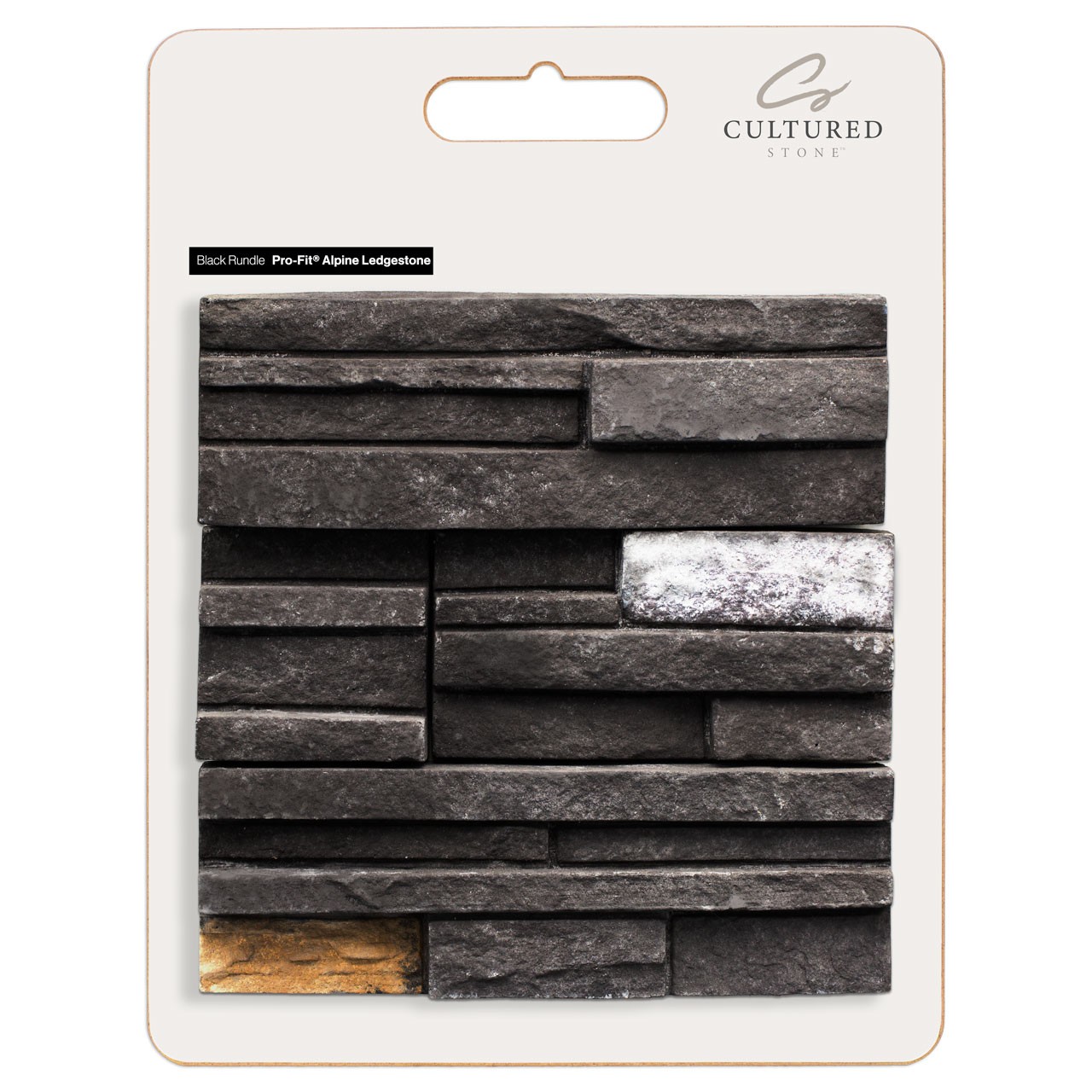Buy Pro-Fit Alpine Ledgestone Black Rundle | Brick It | Thin Stone ...
